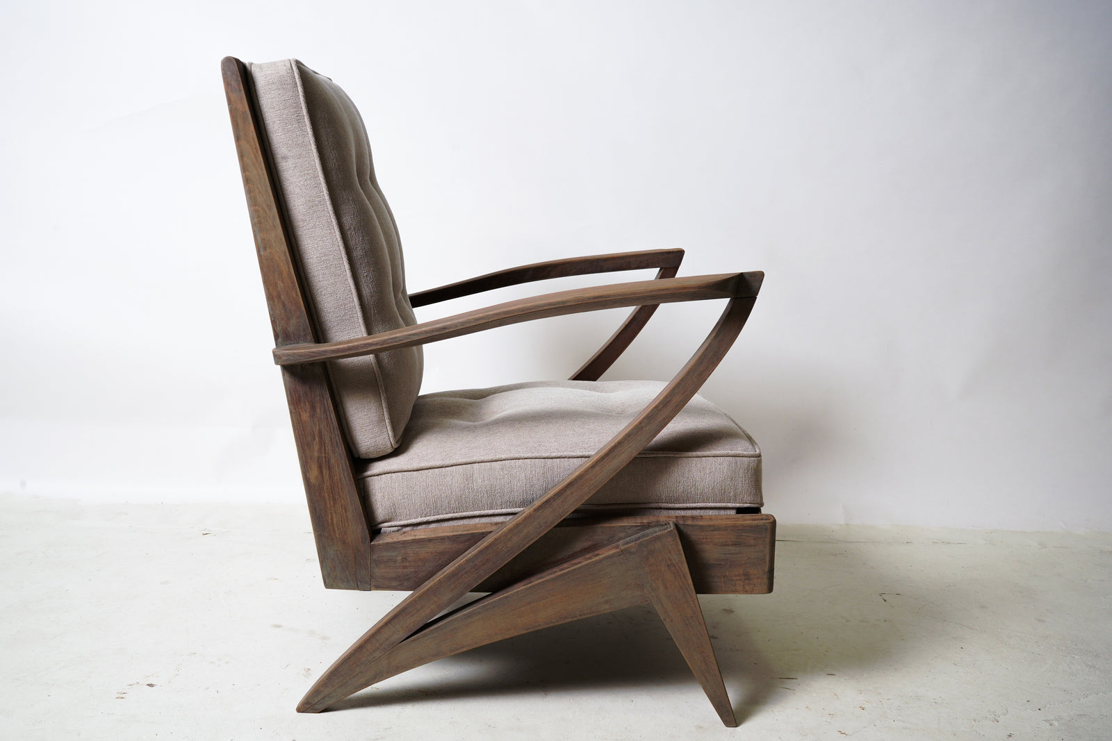 A Pair of Mid-Century Modern French Lounge Chairs