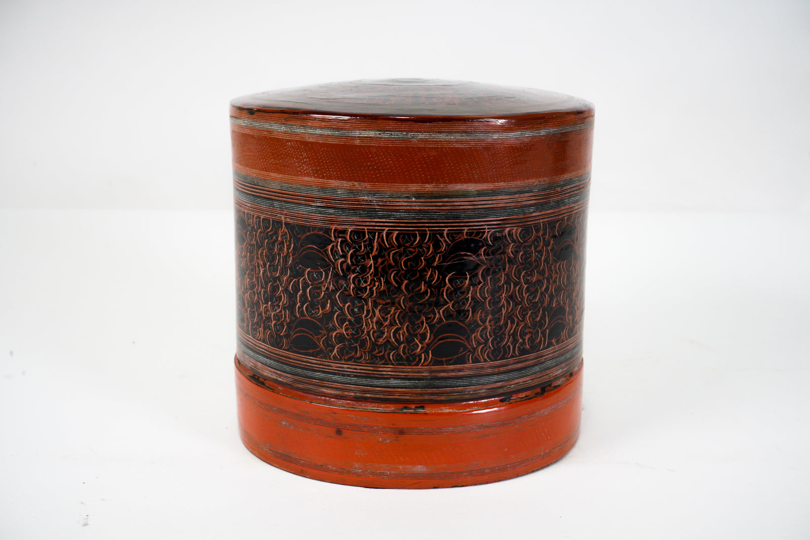 Burmese Betel Nut Box 7"H